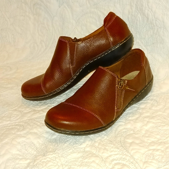 Clarks | Shoes | Clarks Brown Leather Shoes | Poshmark
